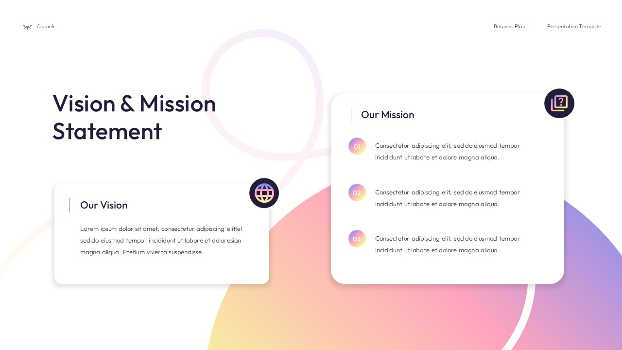 Colorfull Gradient Creative Modern Business Plan Presentation ...