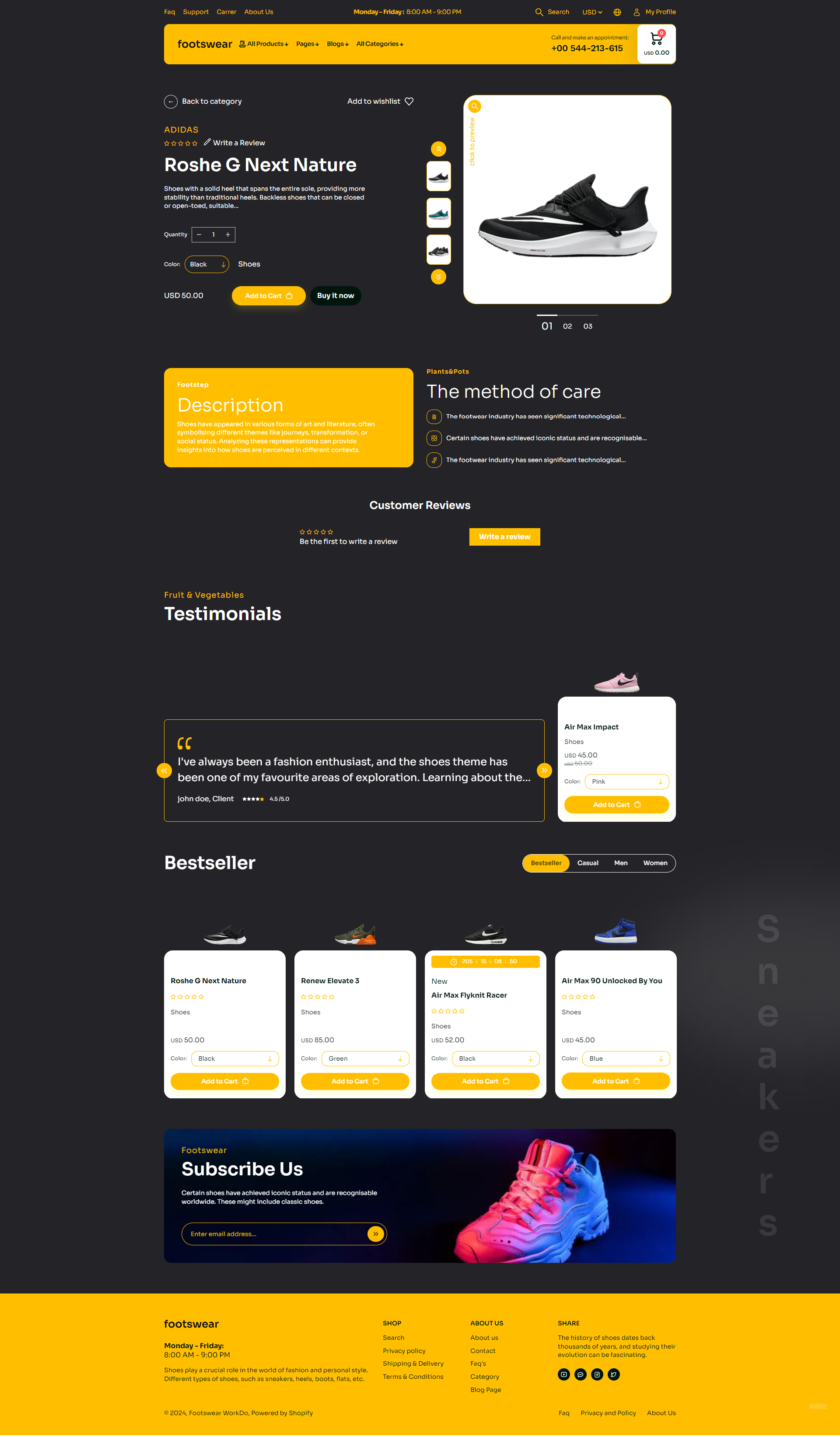 Footswear - Running Shoes & Sports Shoes Shopify OS 2.0 by WorkDo | ThemeForest