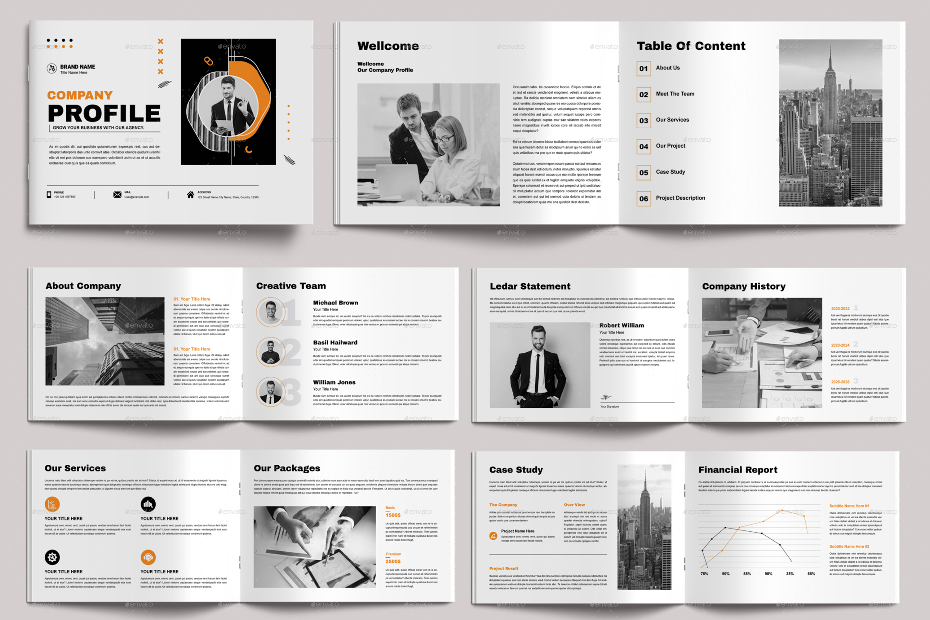 Company Profile Design Template, Print Templates | GraphicRiver