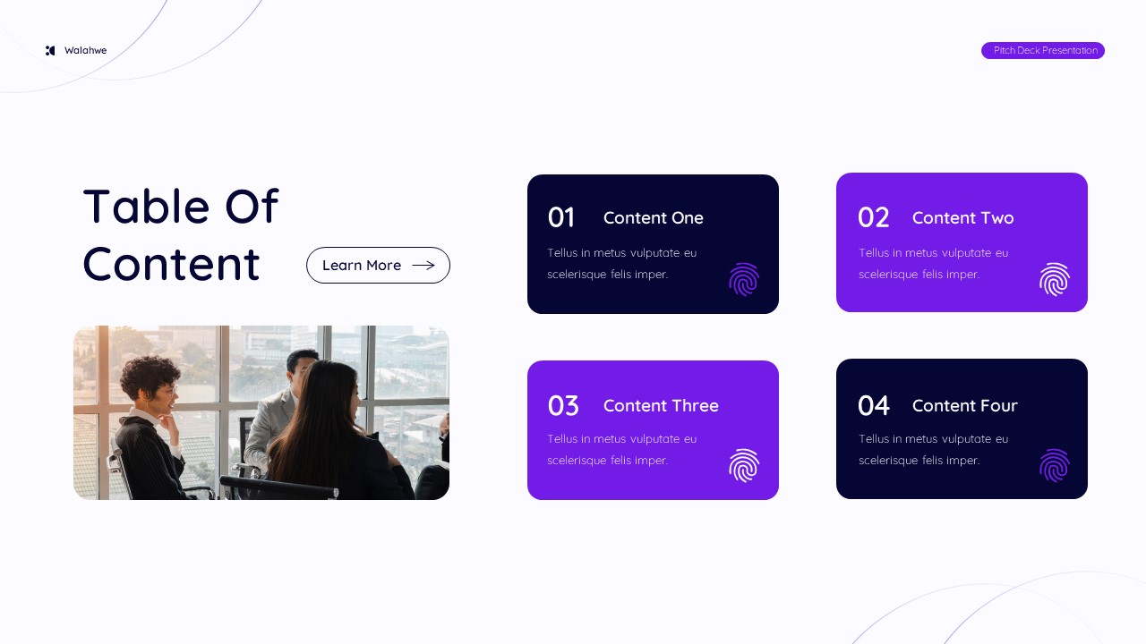 Purple Creative Modern Agency Pitch Deck Presentation, Presentation ...