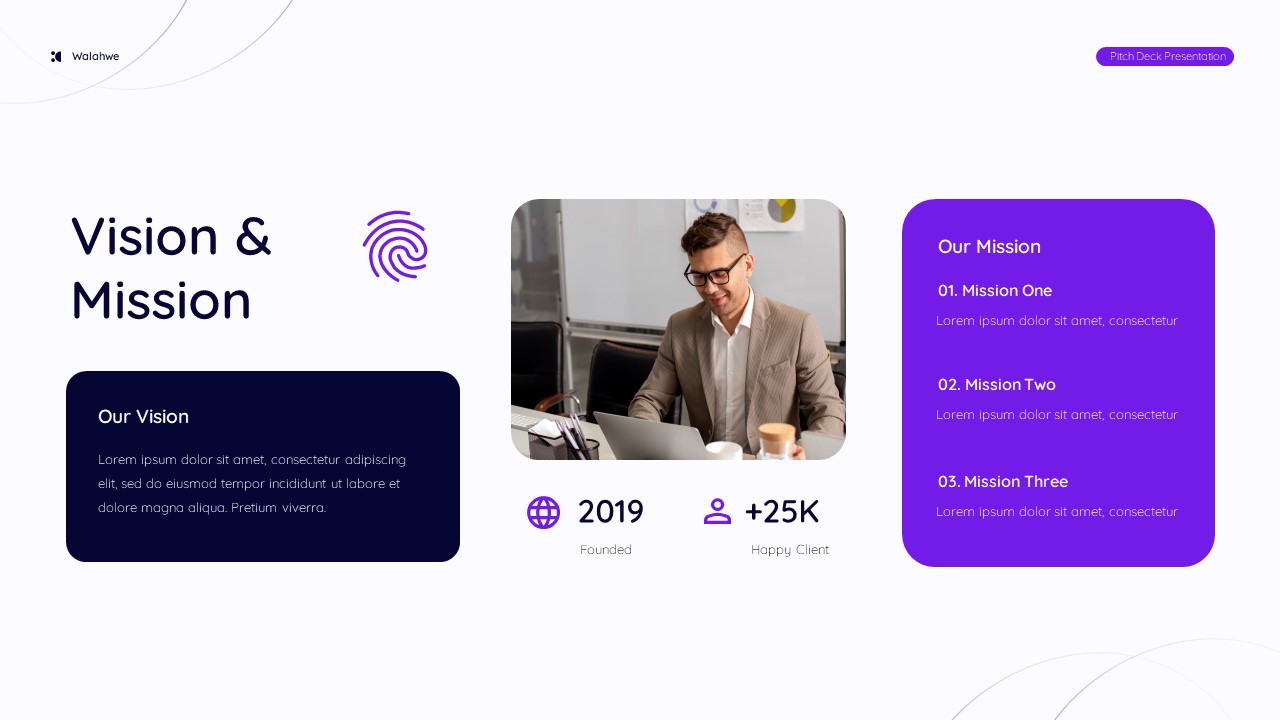 Purple Creative Modern Agency Pitch Deck Presentation, Presentation ...
