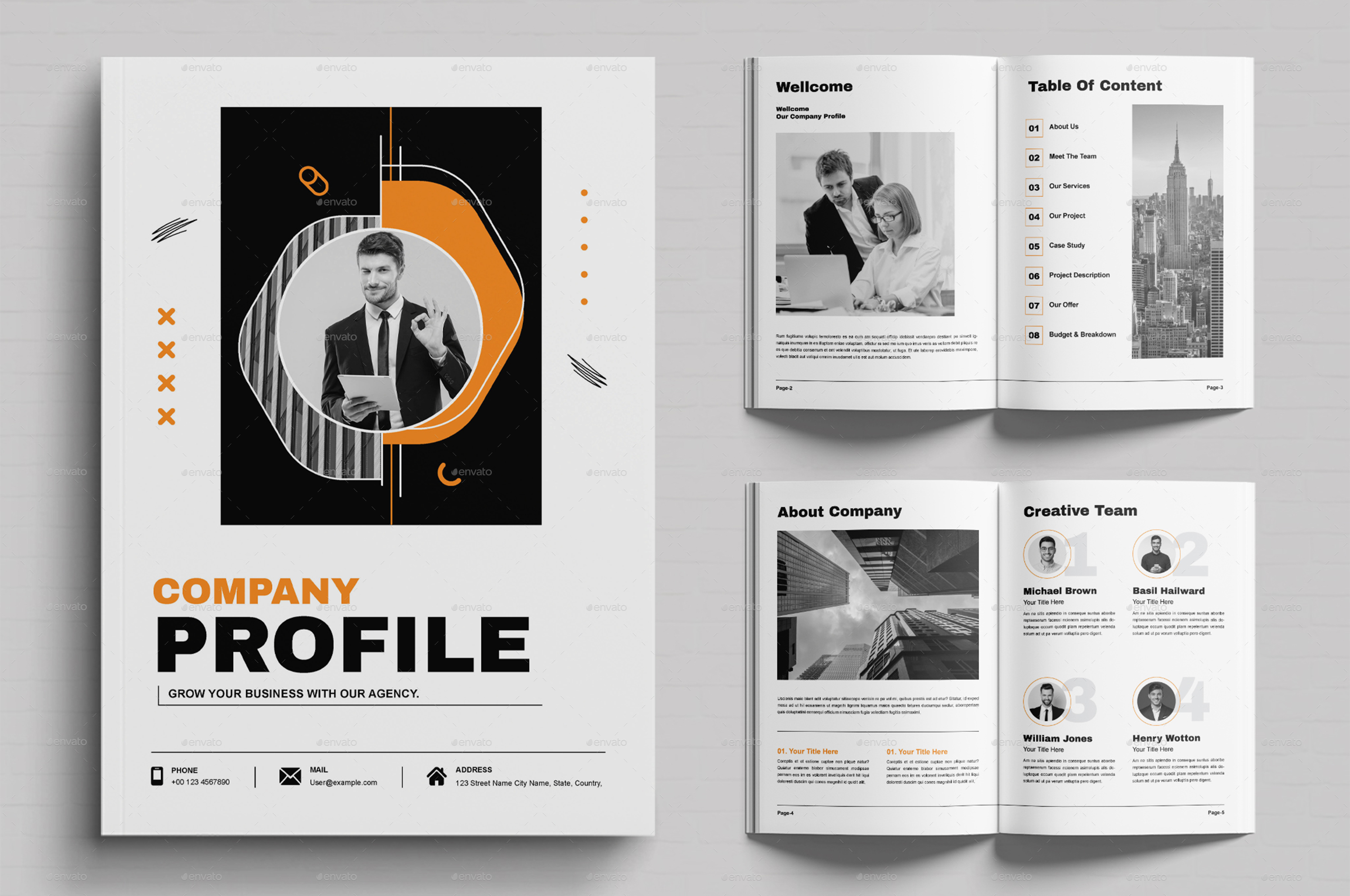 Company Profile Design Template Layout, Print Templates | GraphicRiver