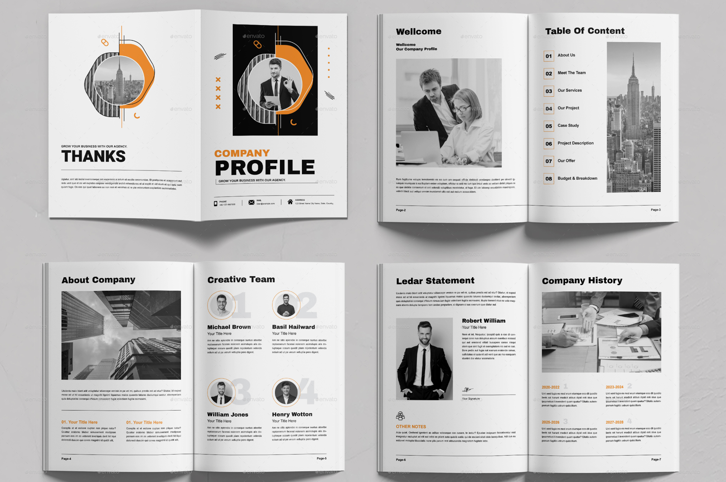 Company Profile Design Template Layout, Print Templates | GraphicRiver