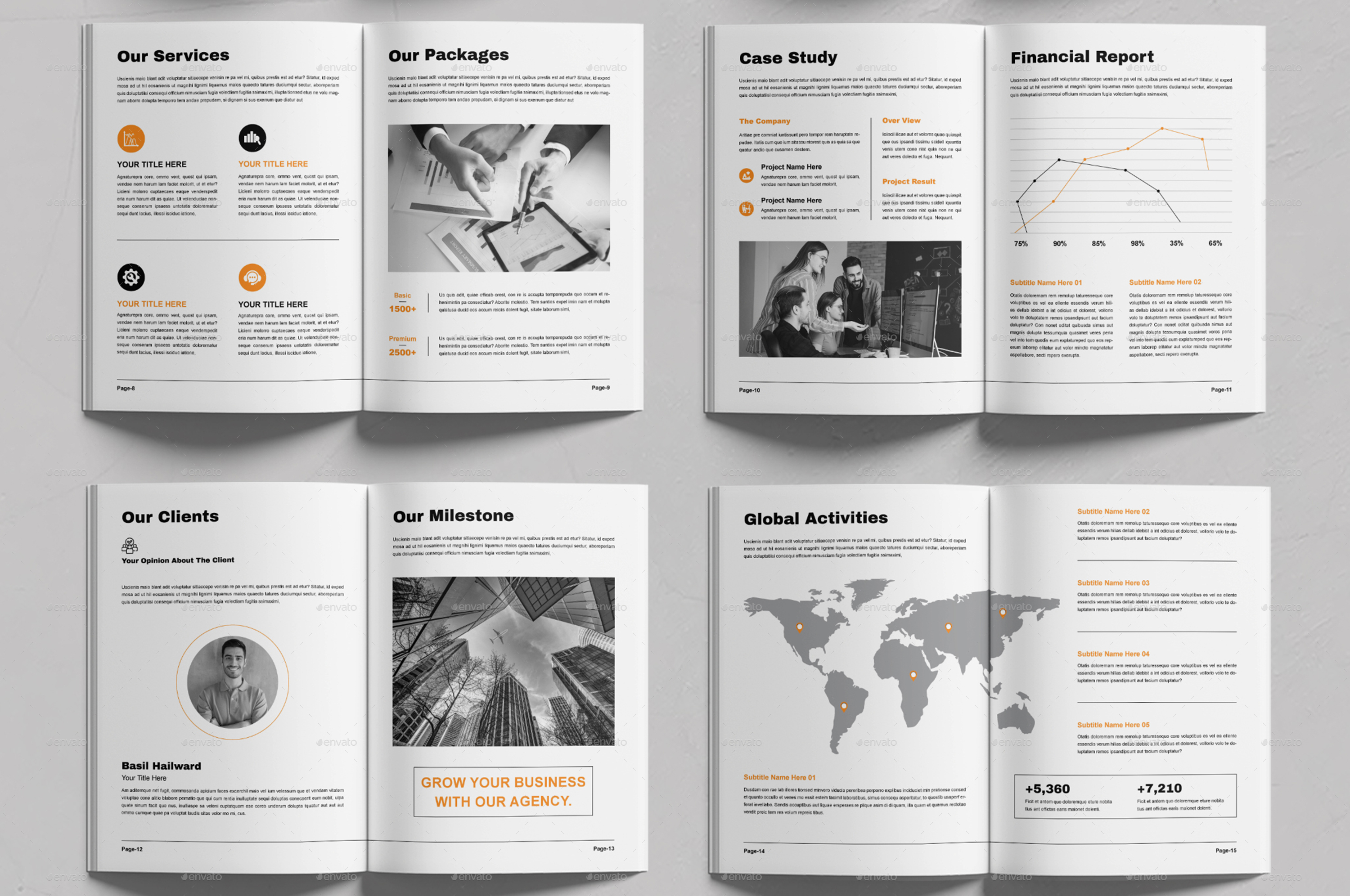 Company Profile Design Template Layout, Print Templates | GraphicRiver
