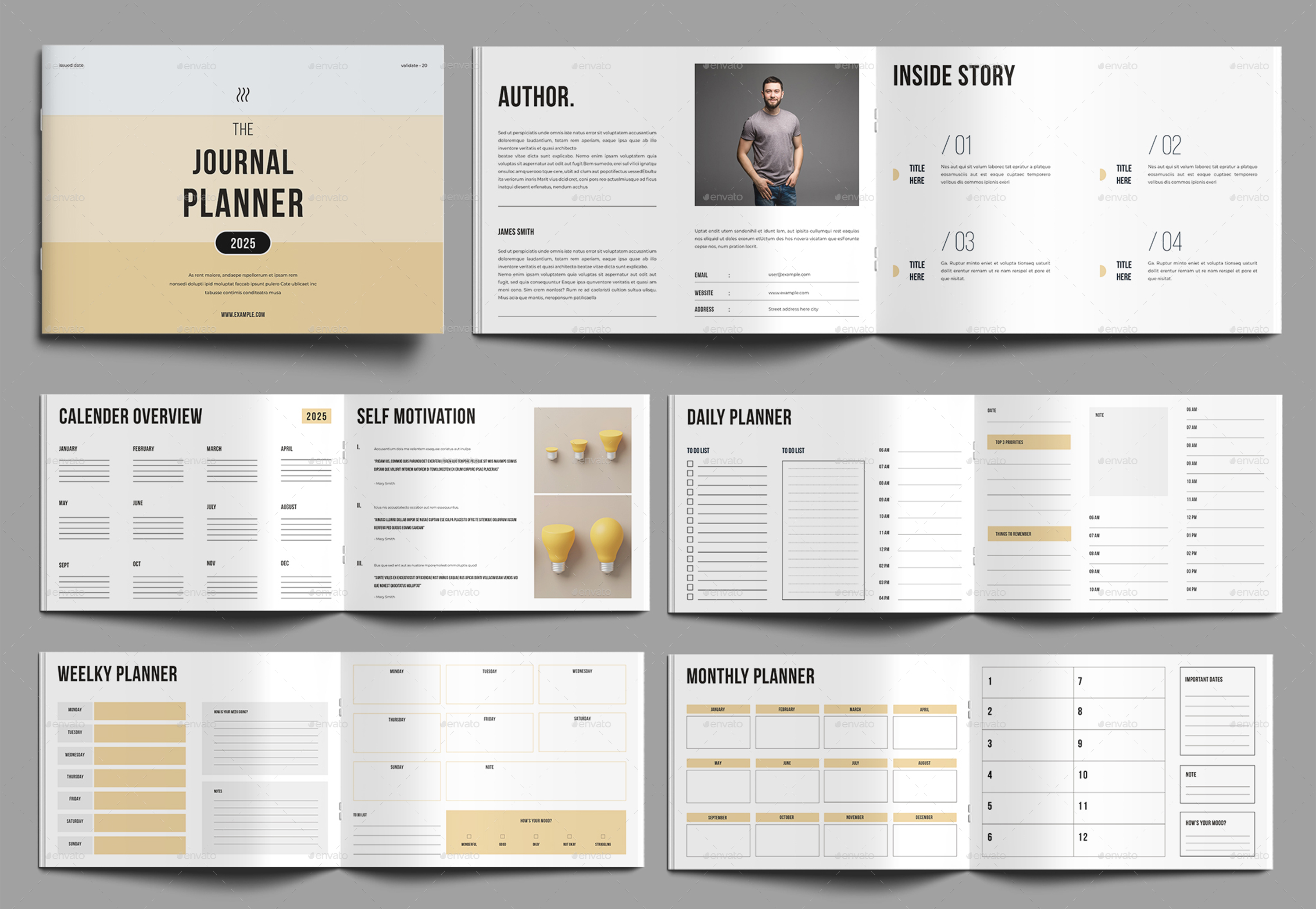 Journal Planner Template, Print Templates | GraphicRiver