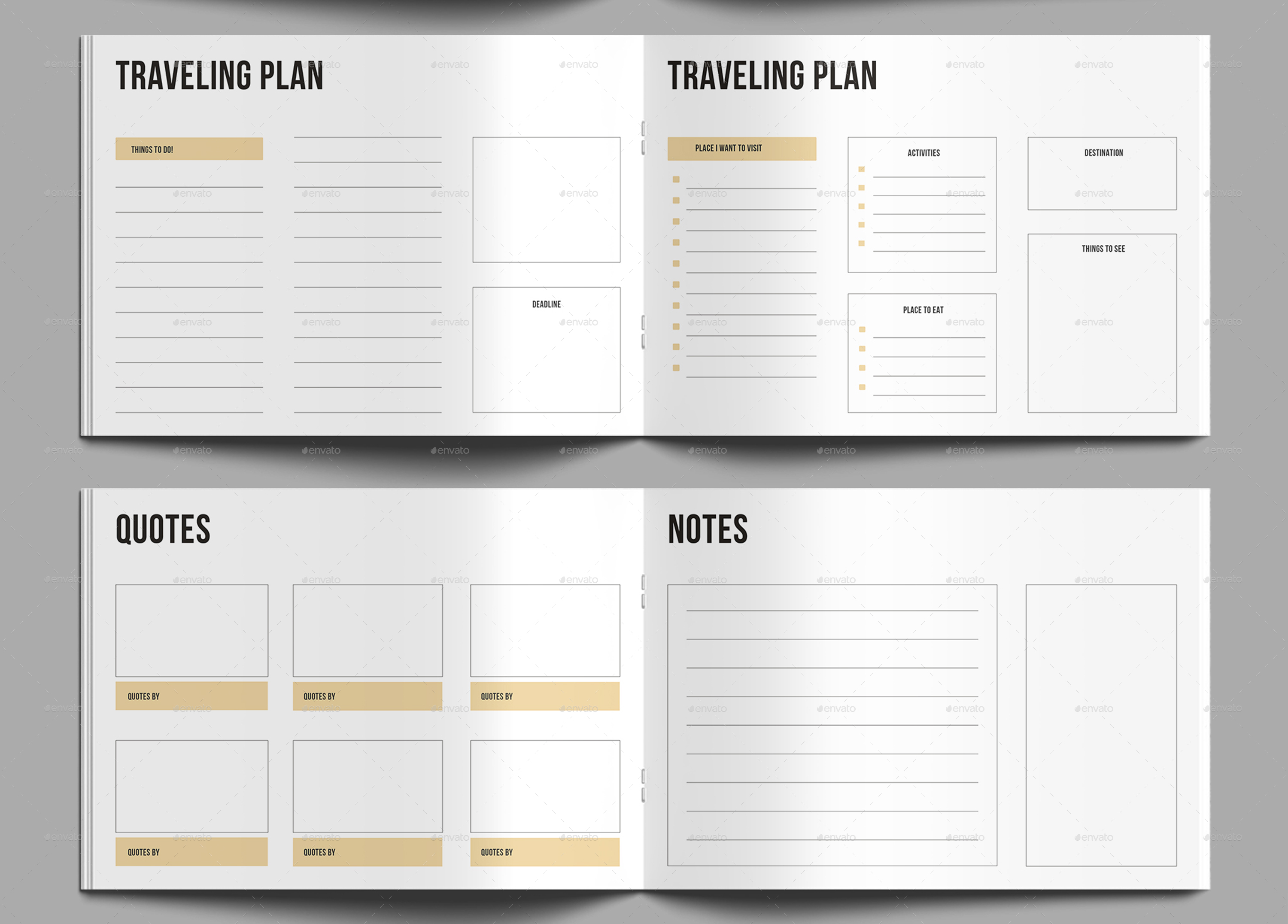 Journal Planner Template, Print Templates | GraphicRiver