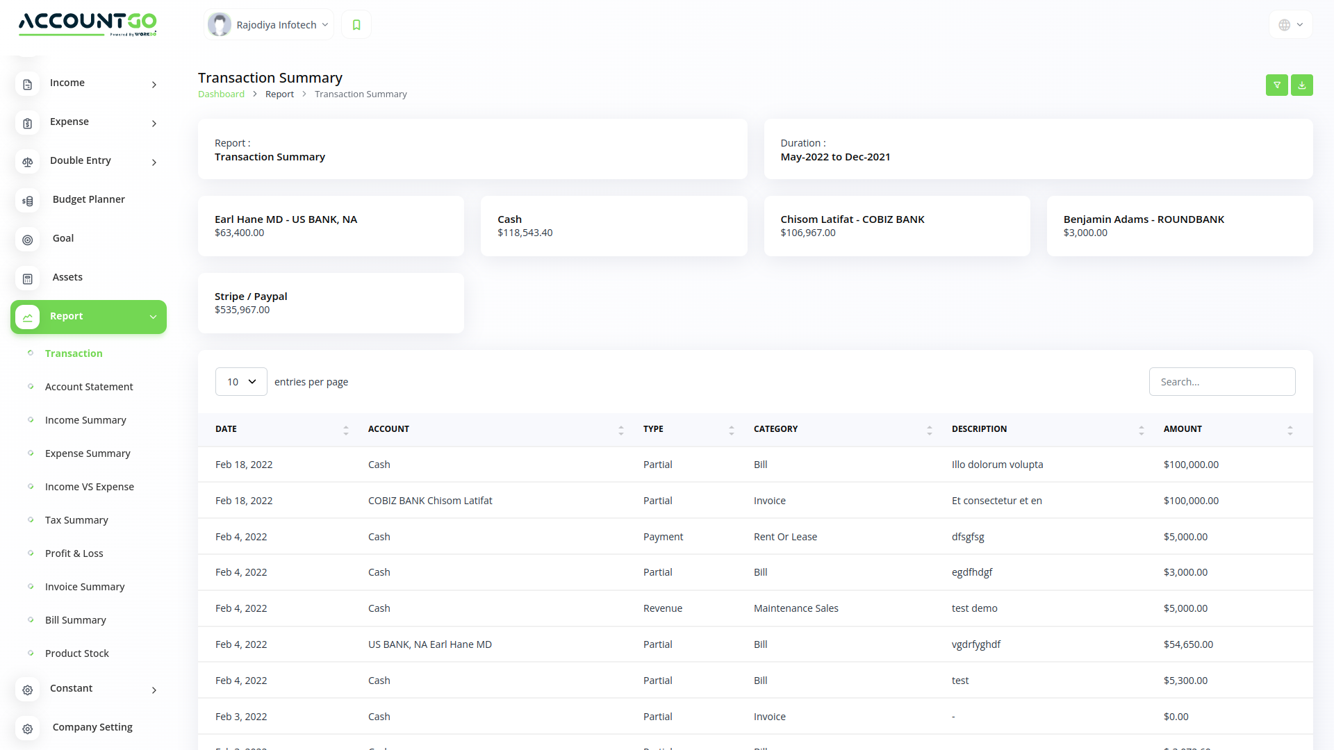 AccountGo - Accounting and Billing Tool by WorkDo | CodeCanyon