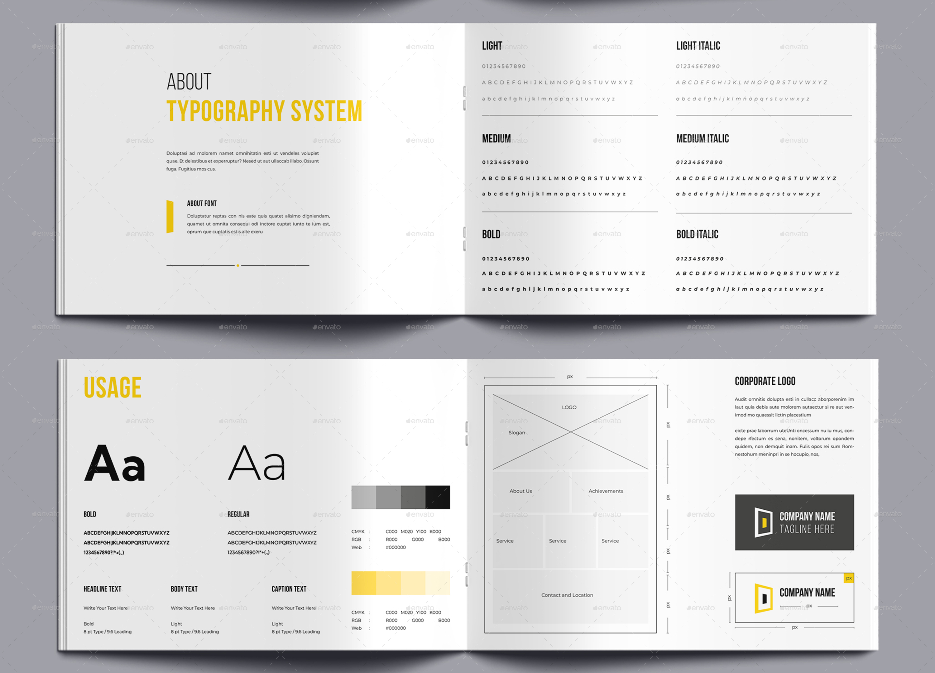 Brand Manual Template Design, Print Templates | GraphicRiver
