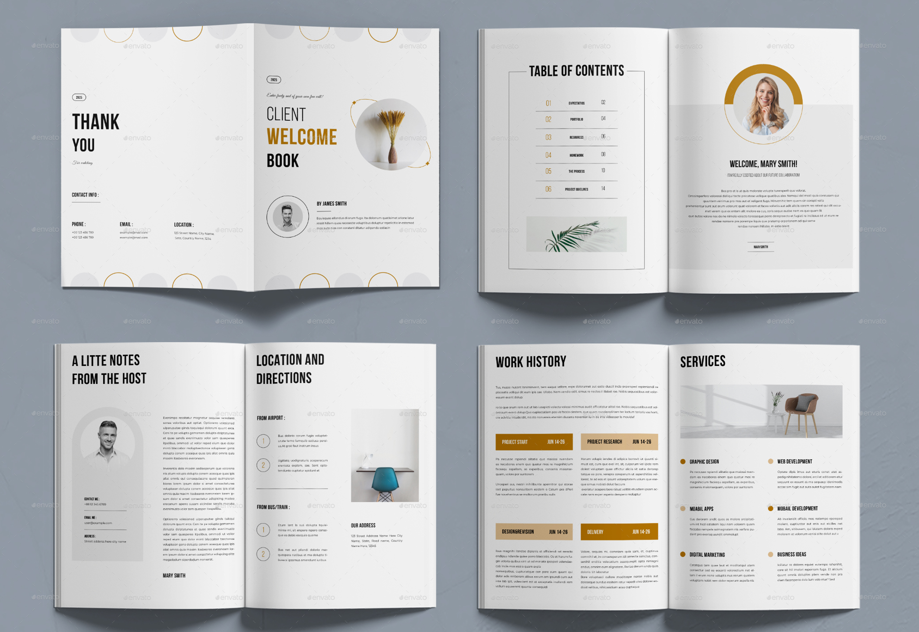 Welcome Guide Design Template, Print Templates | GraphicRiver