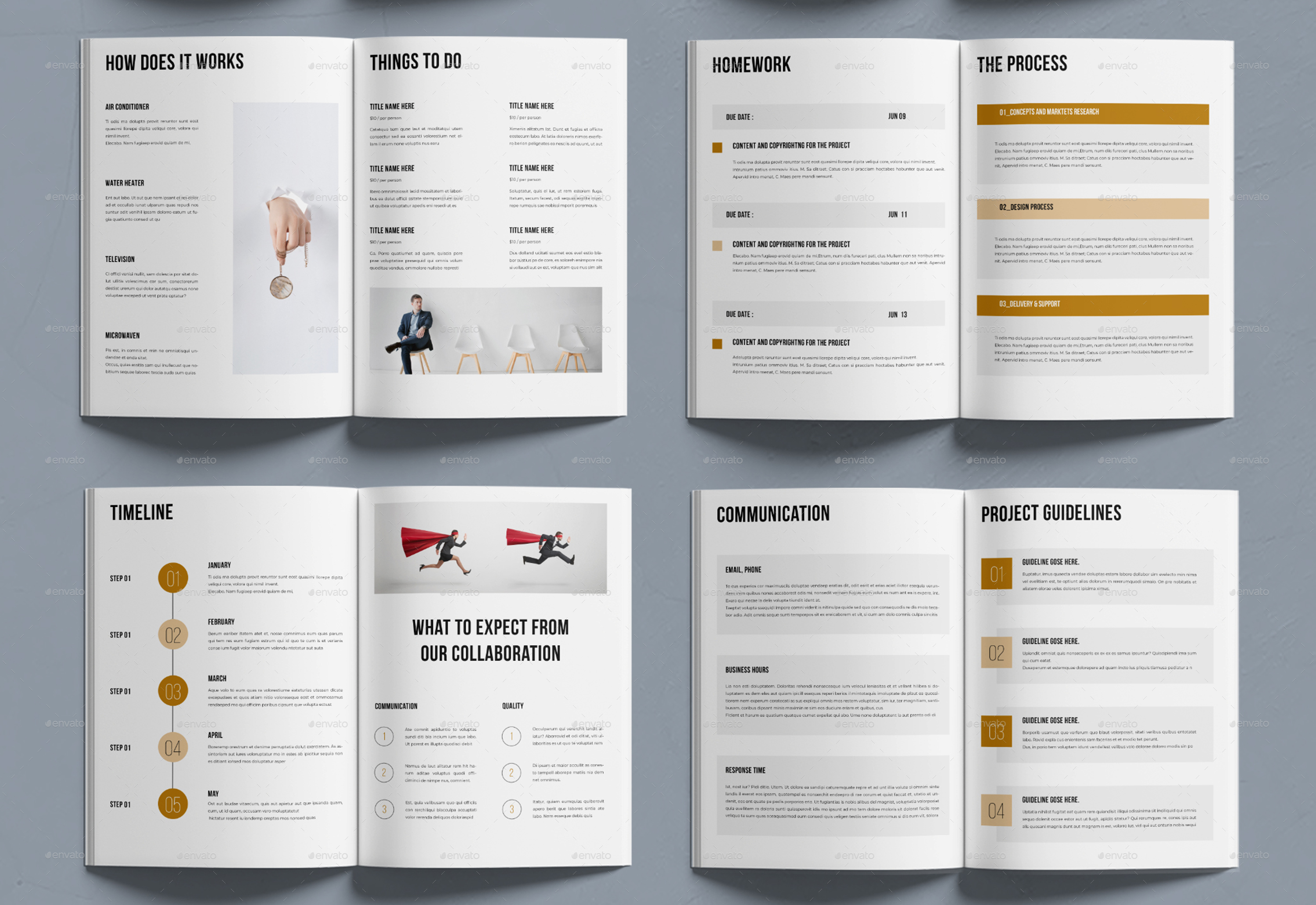 Welcome Guide Design Template, Print Templates | GraphicRiver