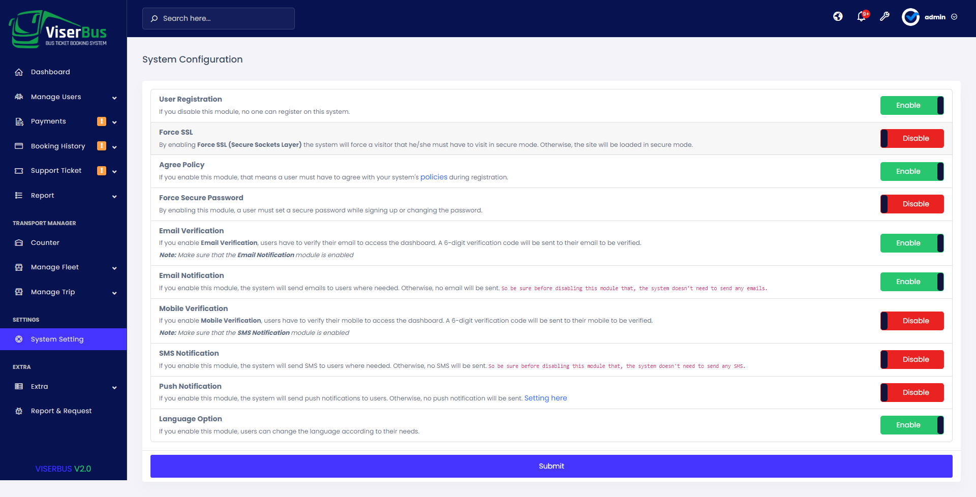 ViserBus - Bus Ticket Booking System by ViserLab | CodeCanyon
