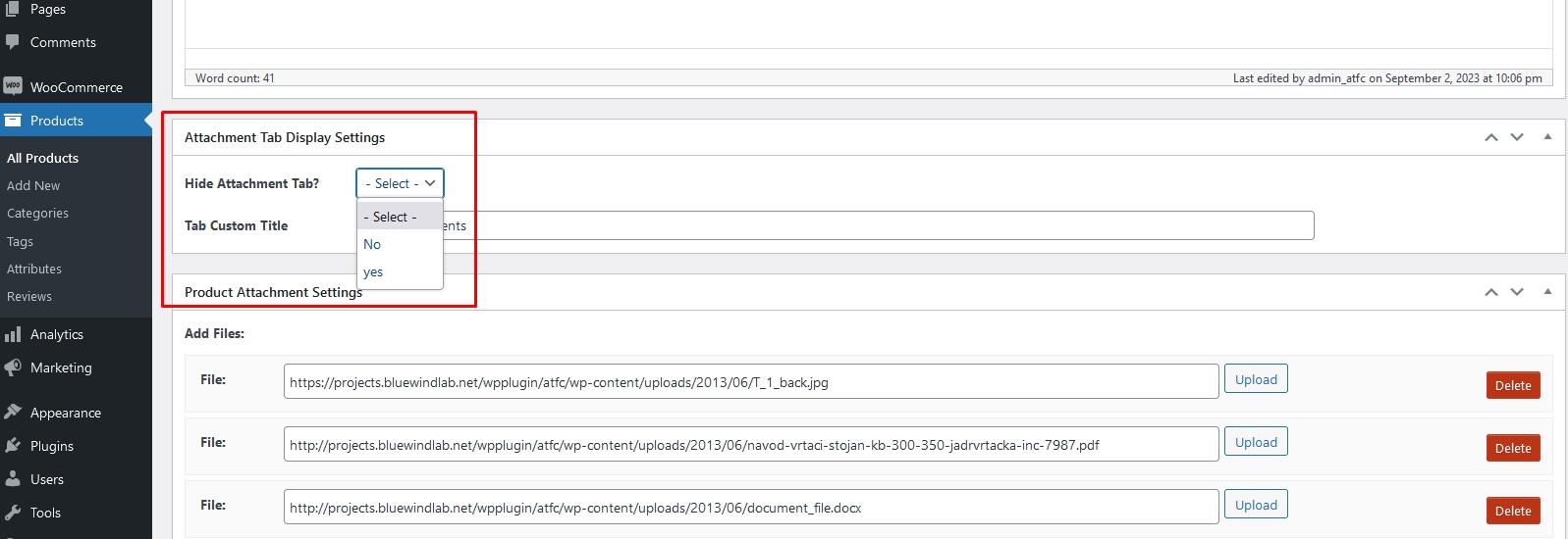 Attachment Tab For Woocommerce by xenioushk | CodeCanyon