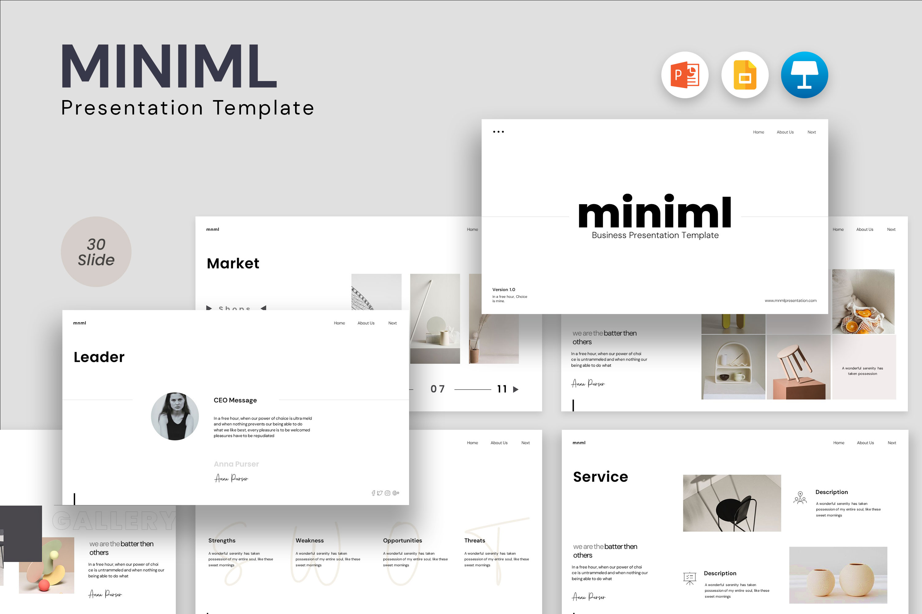 Miniml Powerpoint Template, Presentation Templates | GraphicRiver