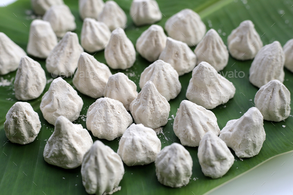 White clay filler, Soft-prepared chalk. Thai tradition, Songkran ...