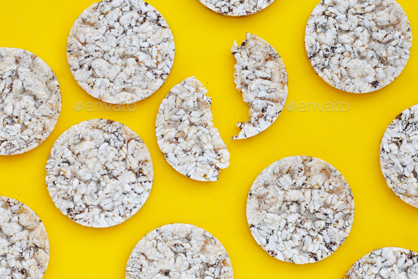 Round crispy rice crackers. Rice cakes Stock Photo by bowonpats | PhotoDune