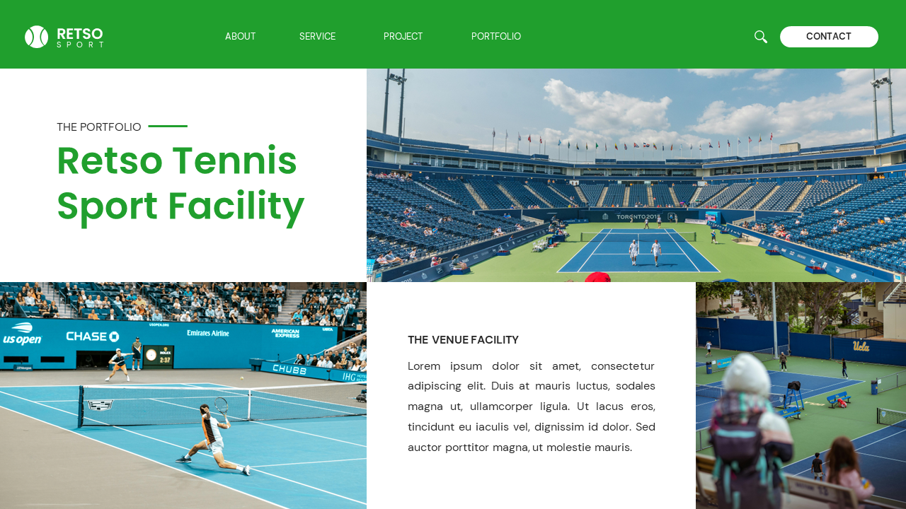RETSO - Tennis Sport Presentation Template, Presentation Templates