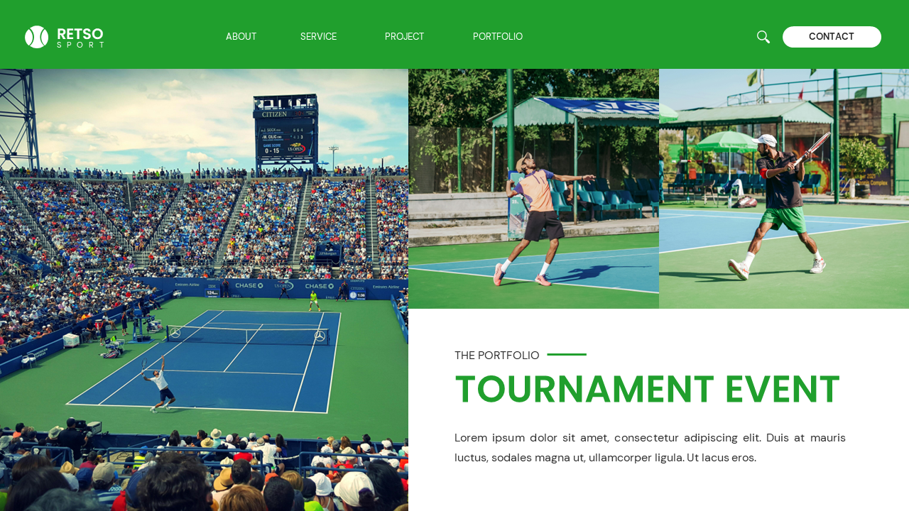 RETSO - Tennis Sport Presentation Template, Presentation Templates