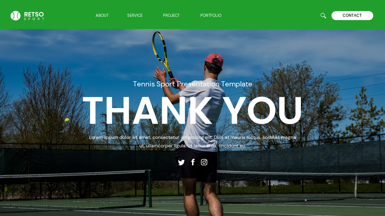 RETSO - Tennis Sport Presentation Template, Presentation Templates