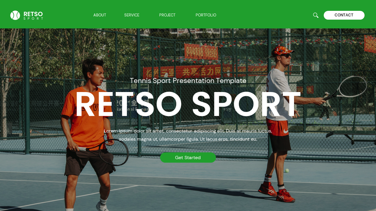 RETSO - Tennis Sport Presentation Template, Presentation Templates