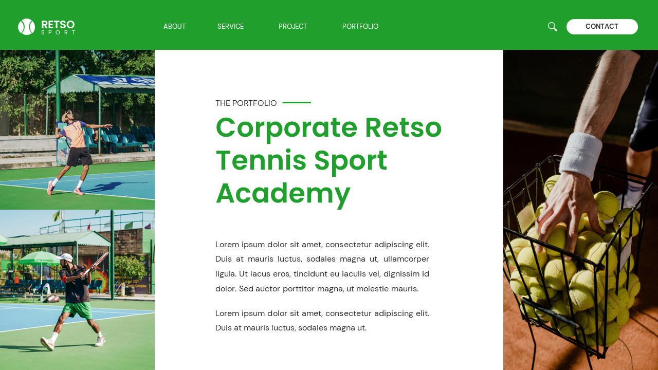 RETSO - Tennis Sport Presentation Template, Presentation Templates