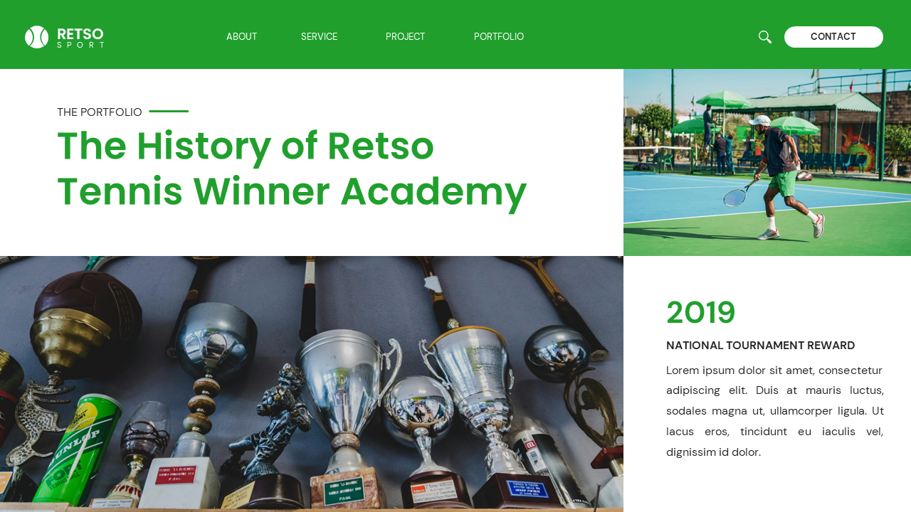 RETSO - Tennis Sport Presentation Template, Presentation Templates