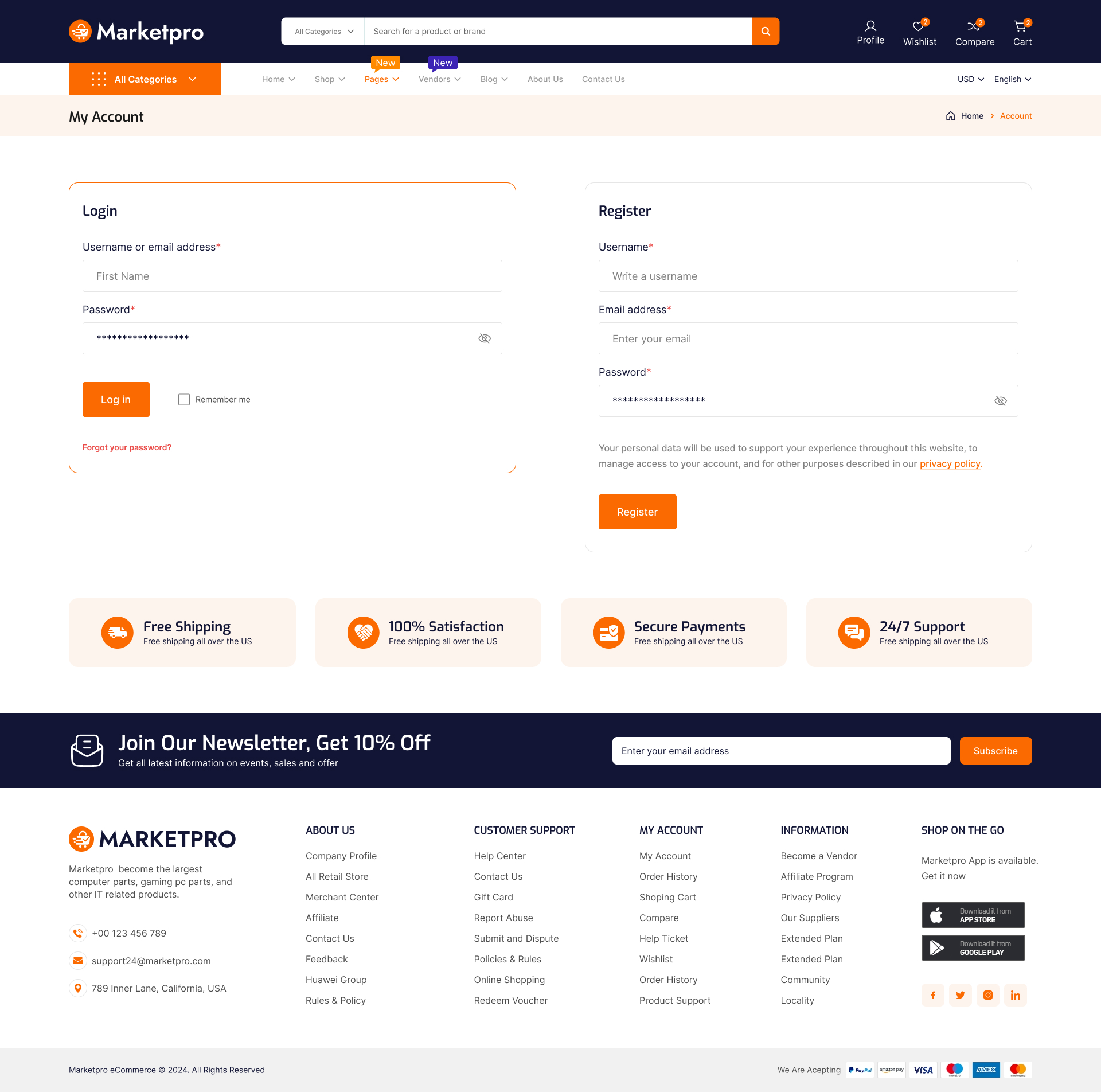 MarketPro - Multipurpose Ecommerce Multivendor Figma UI Template by ...