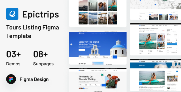 EpicTrips- Travel & Tour Booking Figma Template by themesflat | ThemeForest