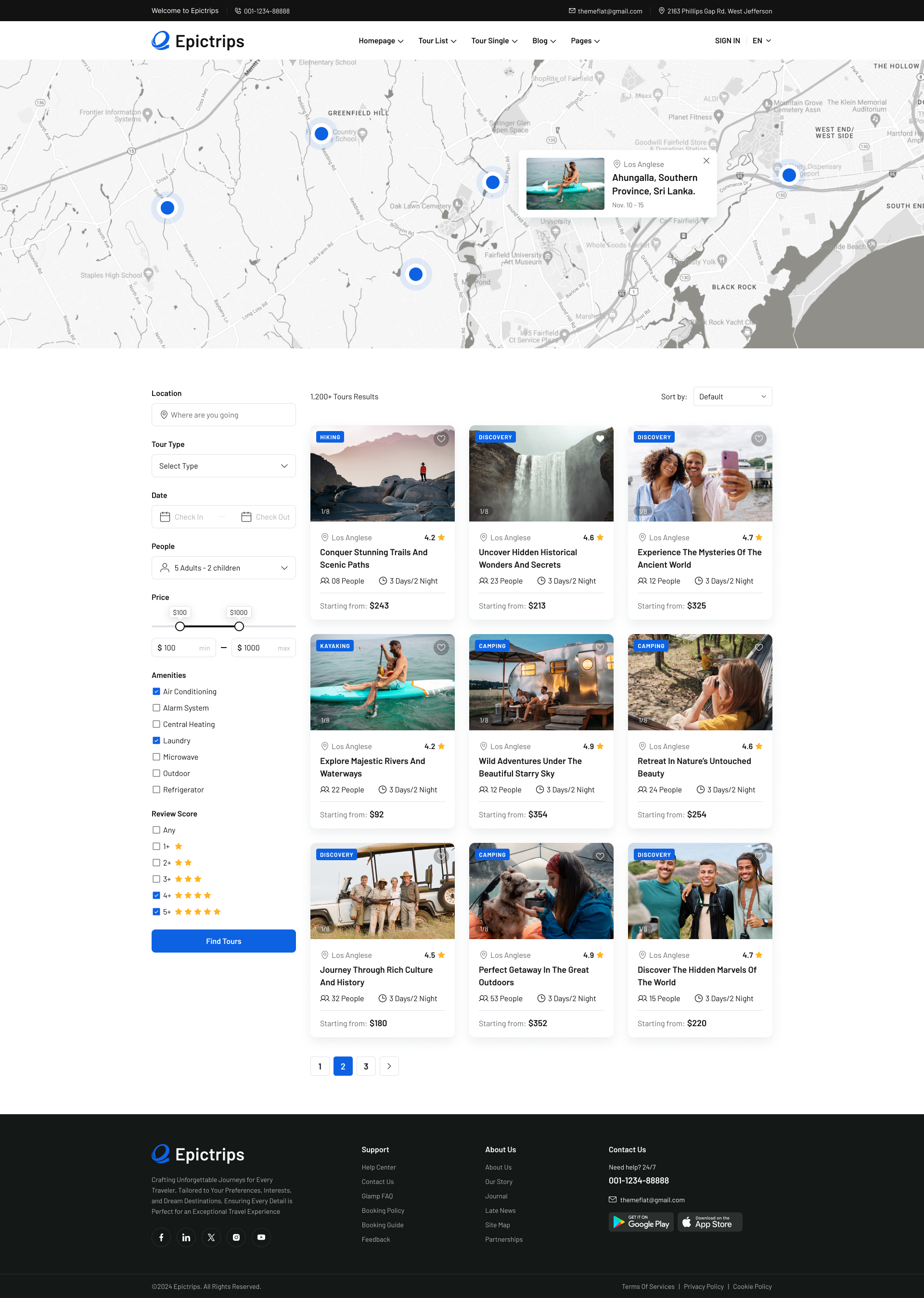 EpicTrips- Travel & Tour Booking Figma Template by themesflat | ThemeForest