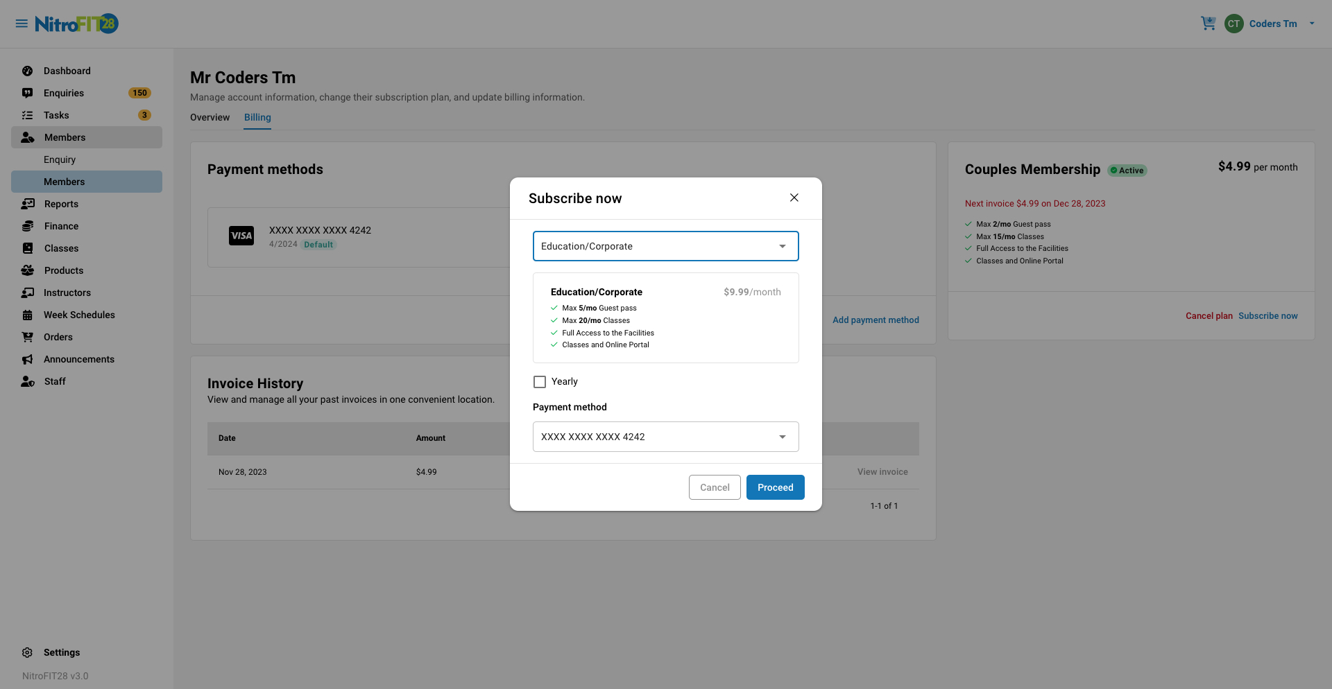 NitroFIT28 | Fitness & Gym Management System by coderstm | CodeCanyon