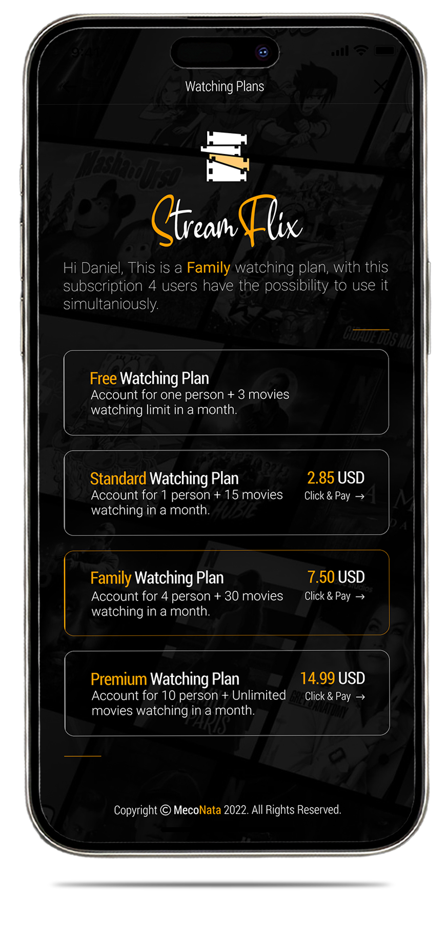 StreamFlix - Fully Functional Video Streaming Portal Mobile App for iOS ...