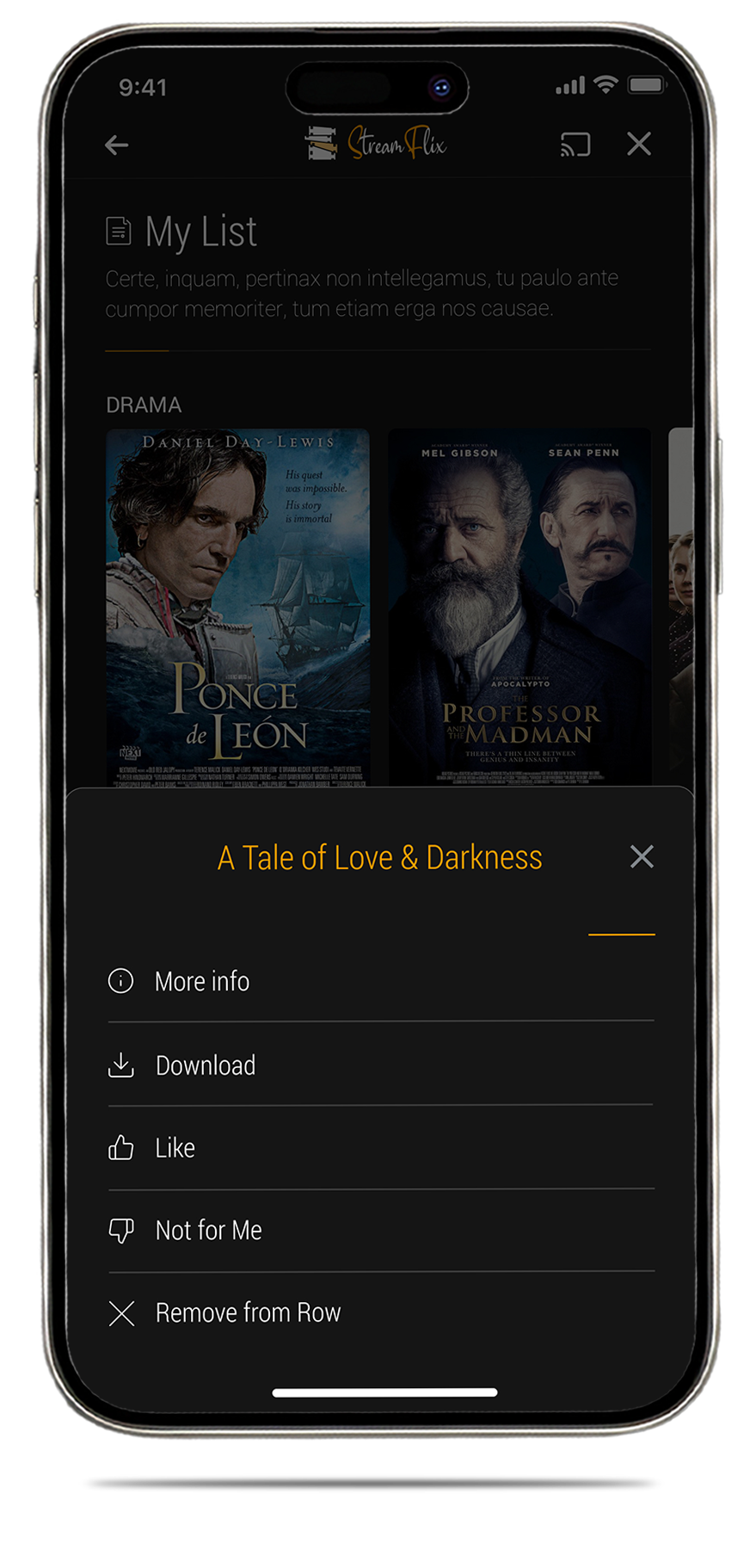 StreamFlix - Fully Functional Video Streaming Portal Mobile App for iOS ...