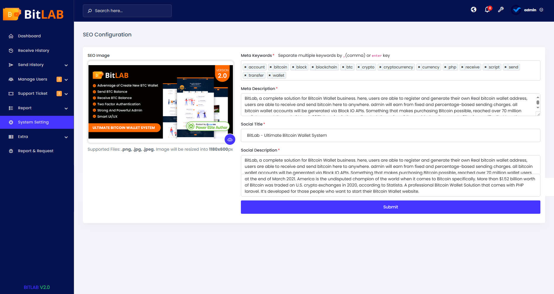 BitLab - Ultimate Bitcoin Wallet System by ViserLab | CodeCanyon