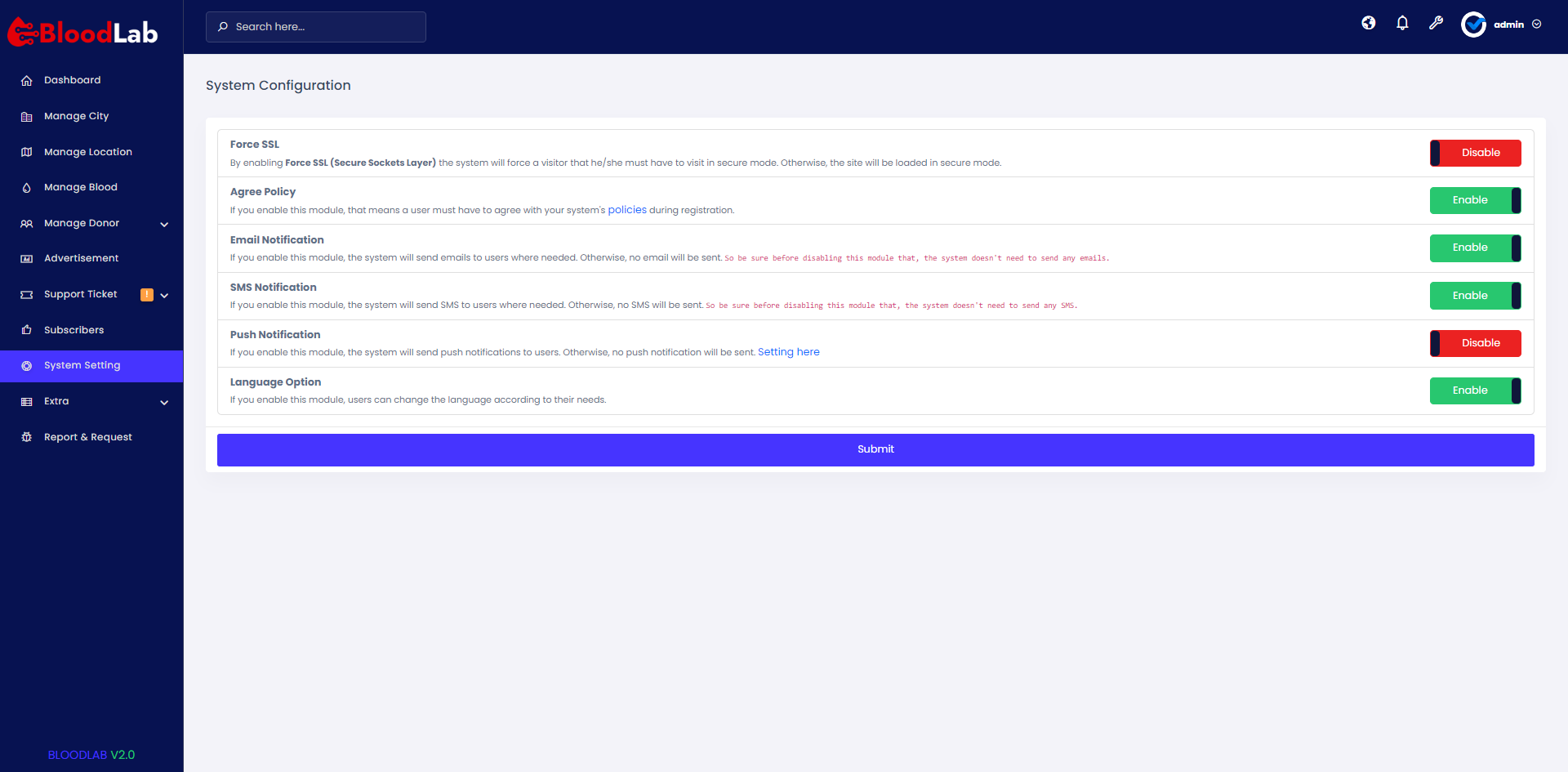 BloodLab - Blood Donation Platform by ViserLab | CodeCanyon