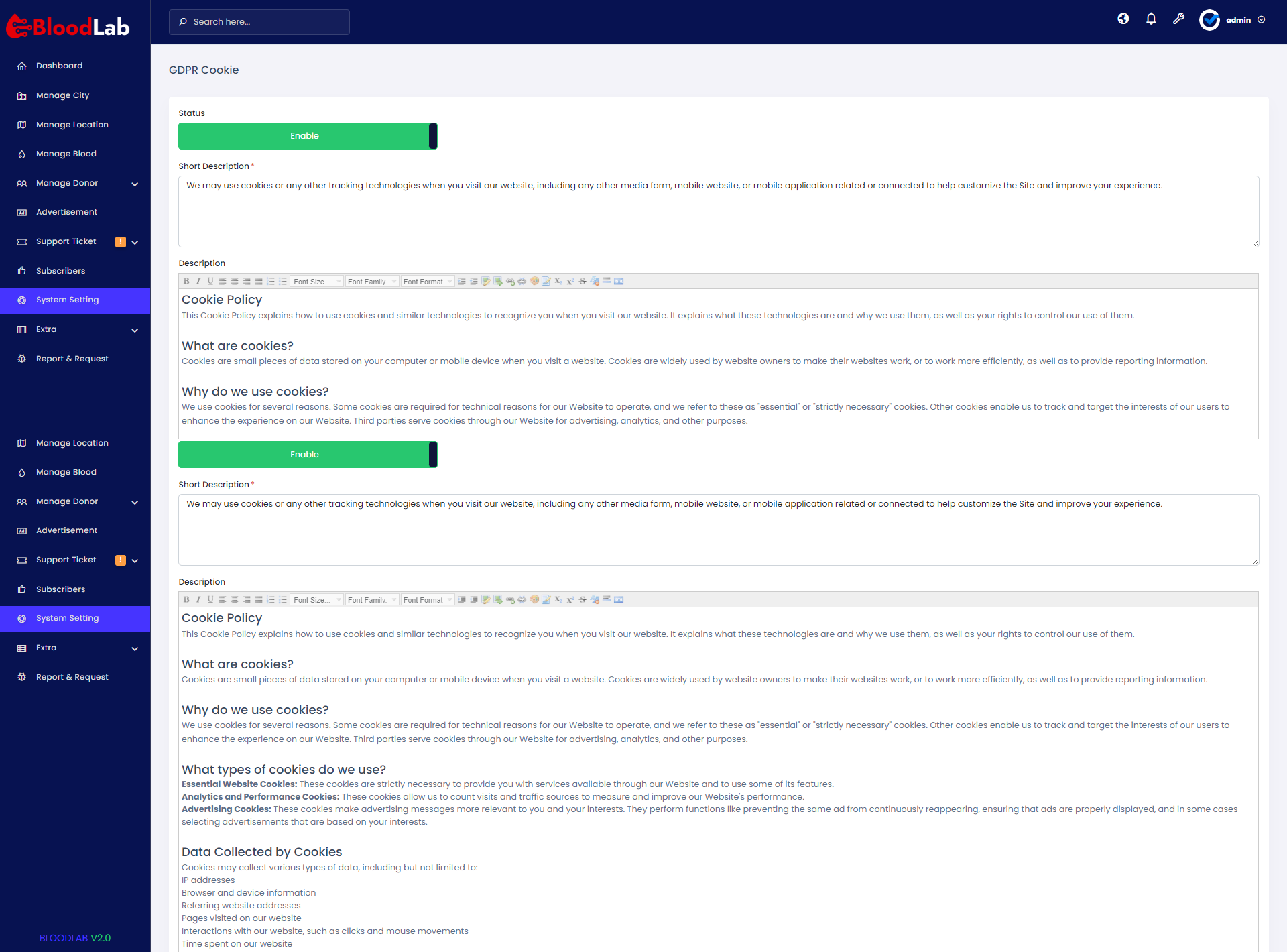 BloodLab - Blood Donation Platform by ViserLab | CodeCanyon