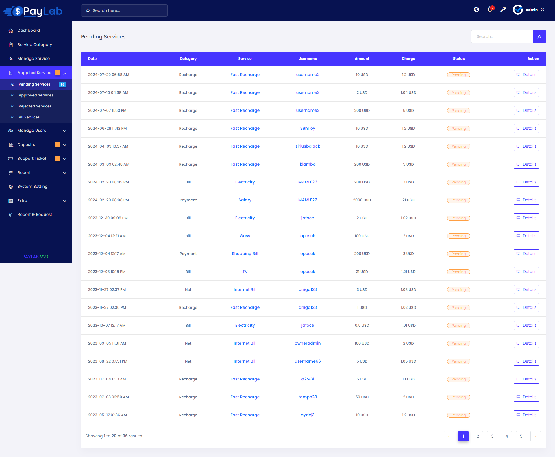 PayLab - Mobile Recharge And Utility Bill Payment Platform by ViserLab