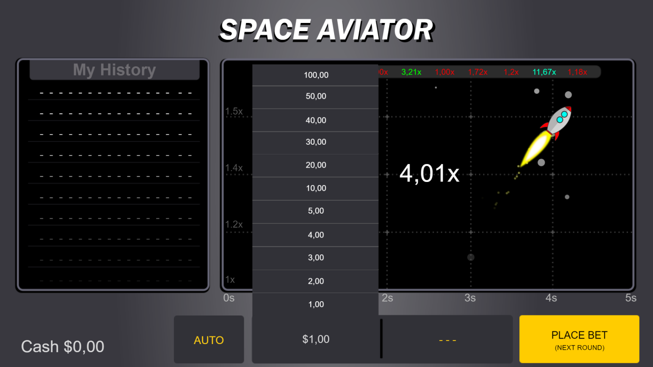 Space Aviator Casino Game by PasGames | CodeCanyon