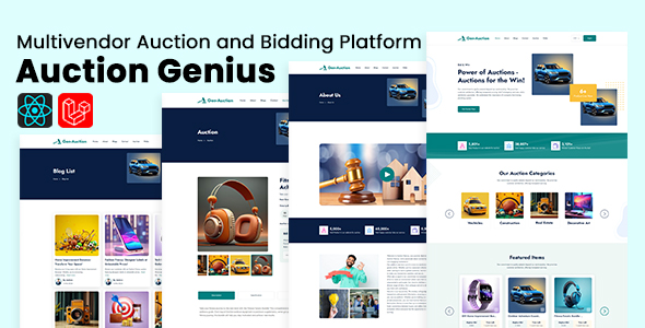 Auction Genius - Multivendor Auction and Bidding Platform by GeniusOcean