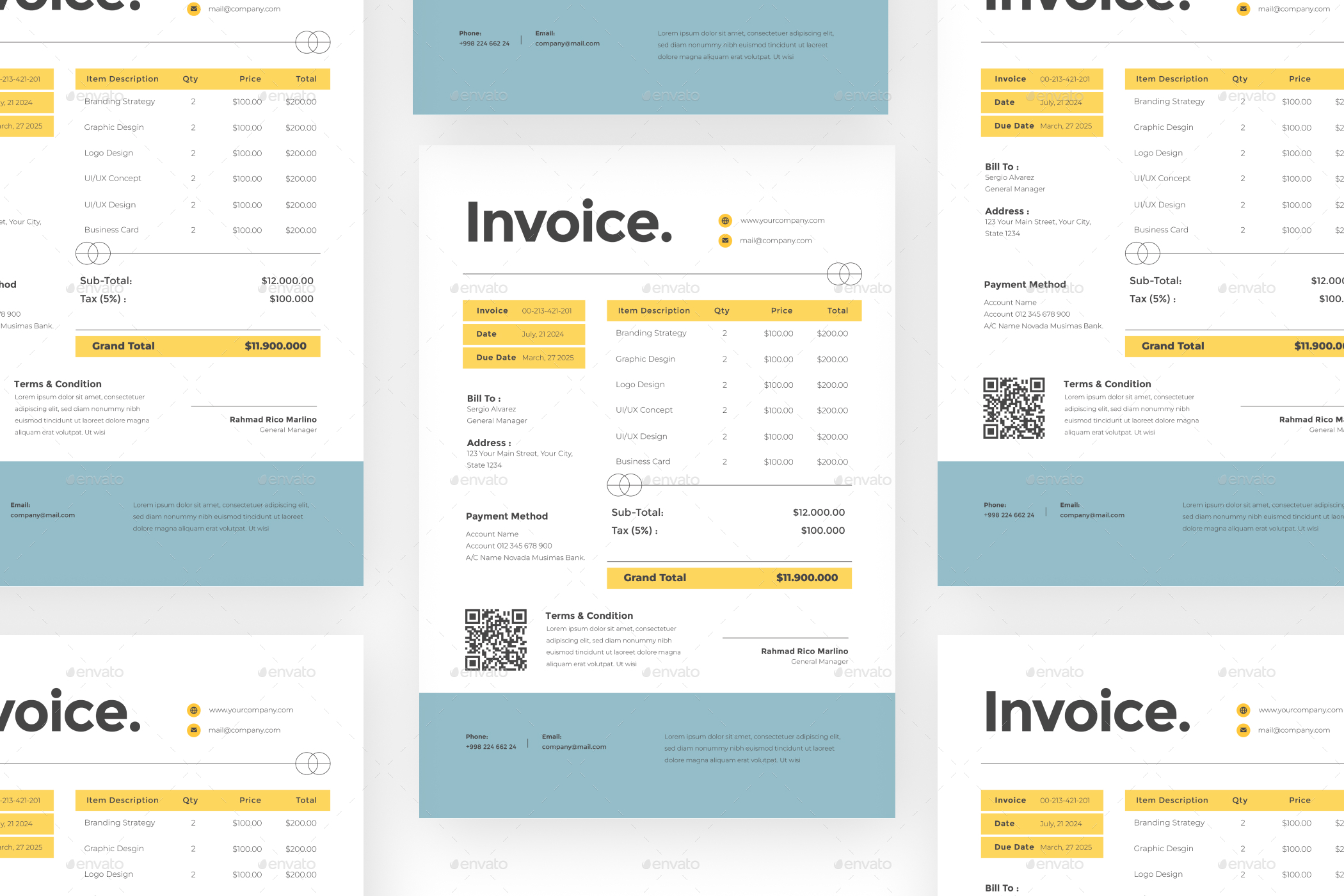 Simple Clean - Invoice, Print Templates | GraphicRiver