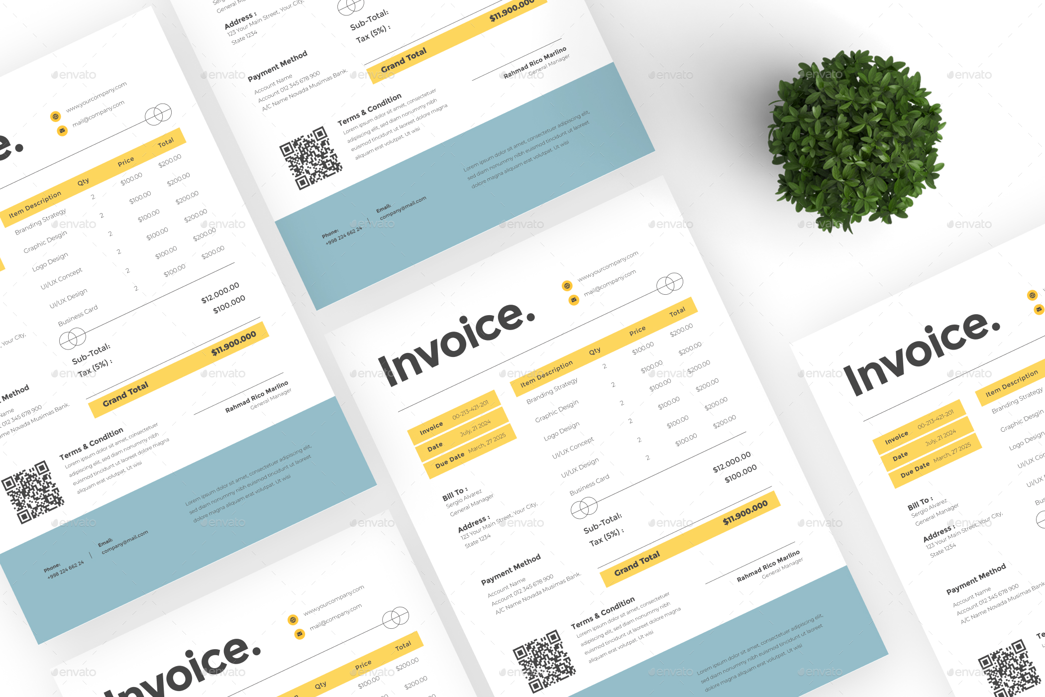 Simple Clean - Invoice, Print Templates | GraphicRiver
