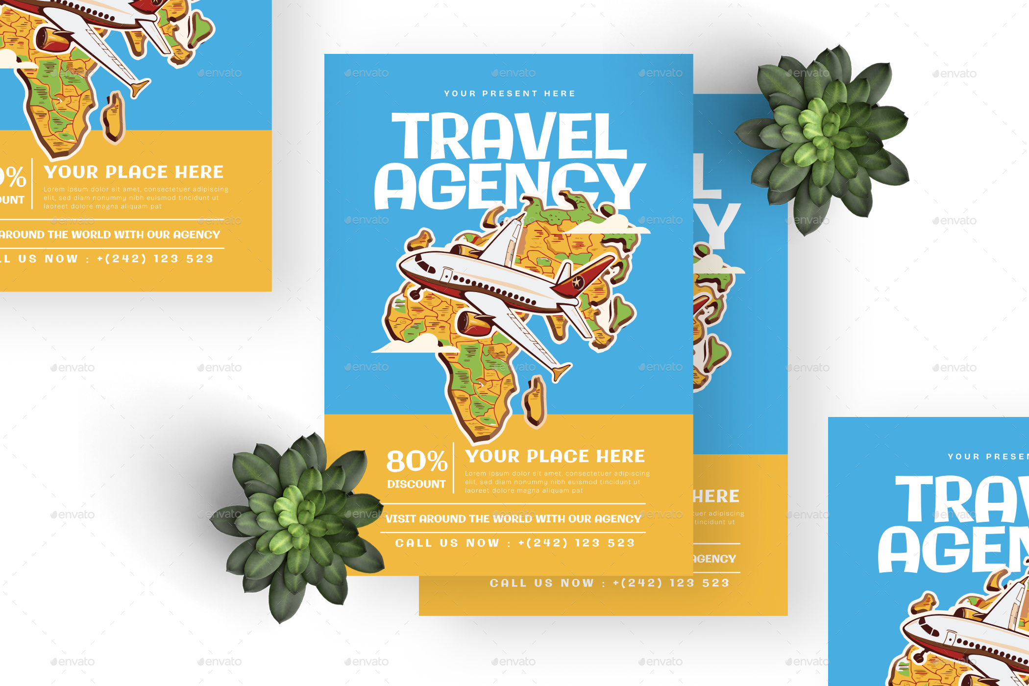 Travel Agency - Flyer Set, Print Templates | GraphicRiver