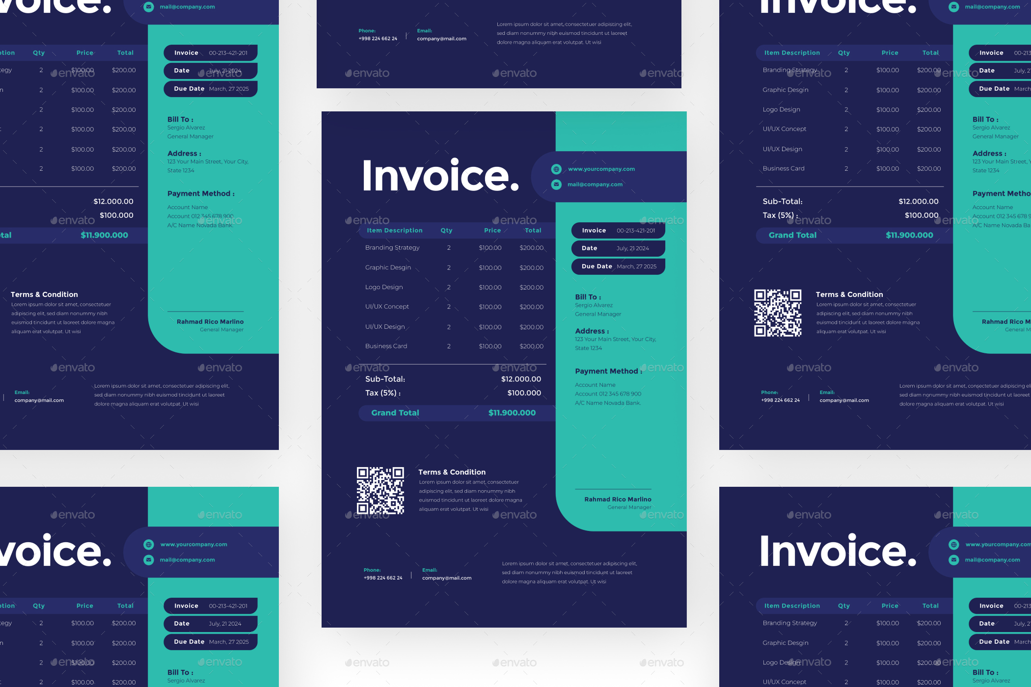 Neon Business - Invoice, Print Templates | GraphicRiver