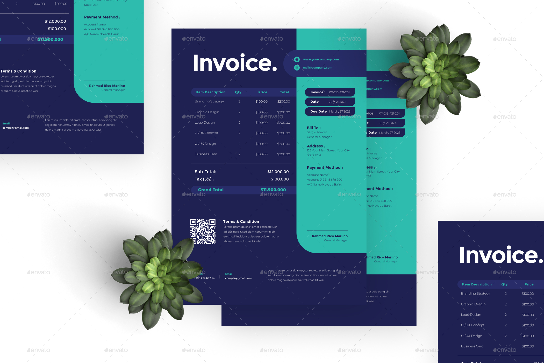 Neon Business - Invoice, Print Templates | GraphicRiver