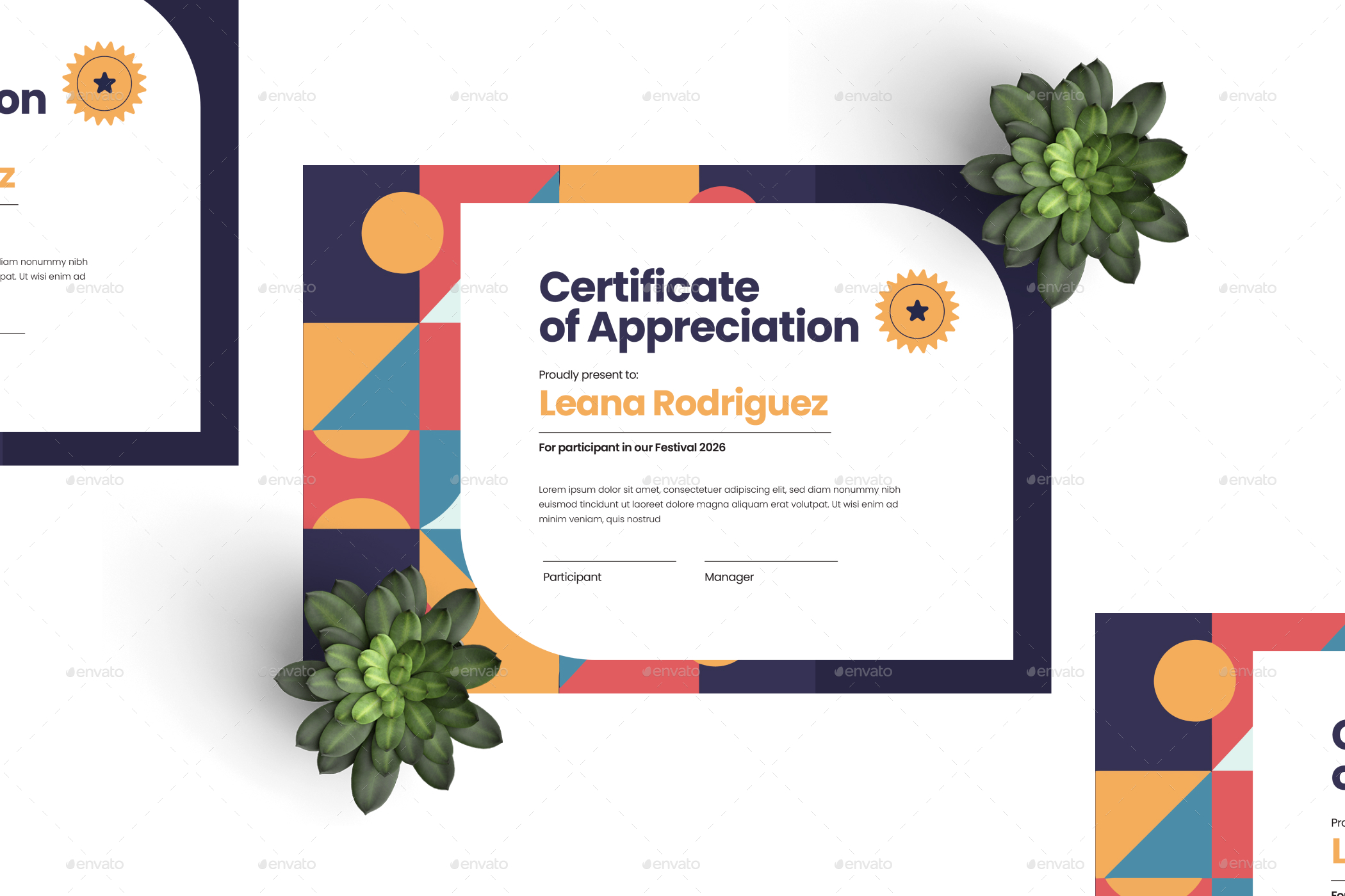 Modern Colorful - Certificate, Print Templates | GraphicRiver