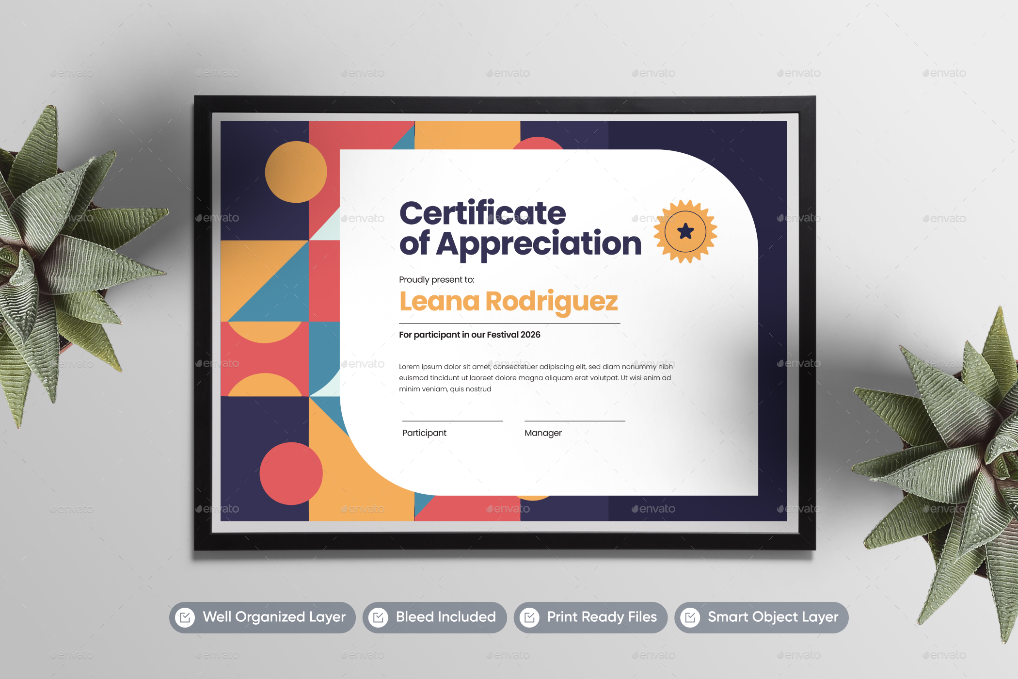 Modern Colorful - Certificate, Print Templates | GraphicRiver