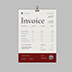 Beigie Red Swiss Style Invoice, Print Templates | GraphicRiver