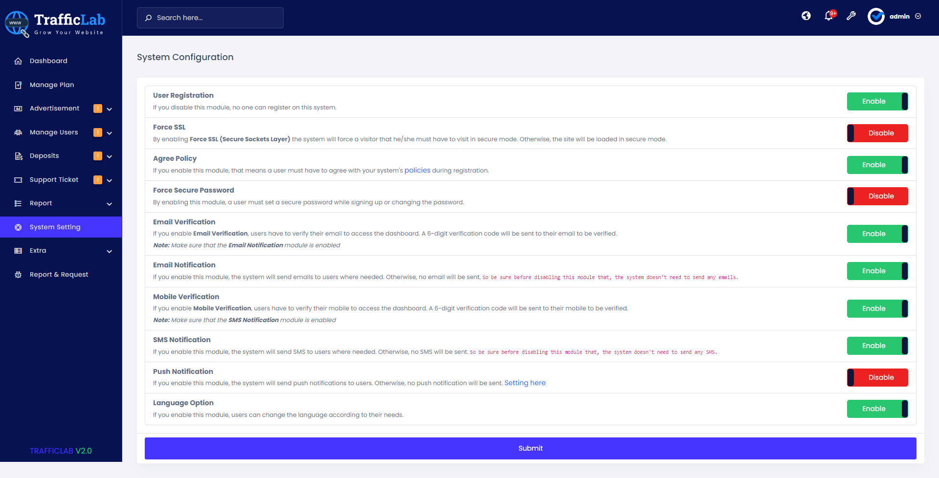TrafficLab - Traffic Exchange Platform by ViserLab | CodeCanyon