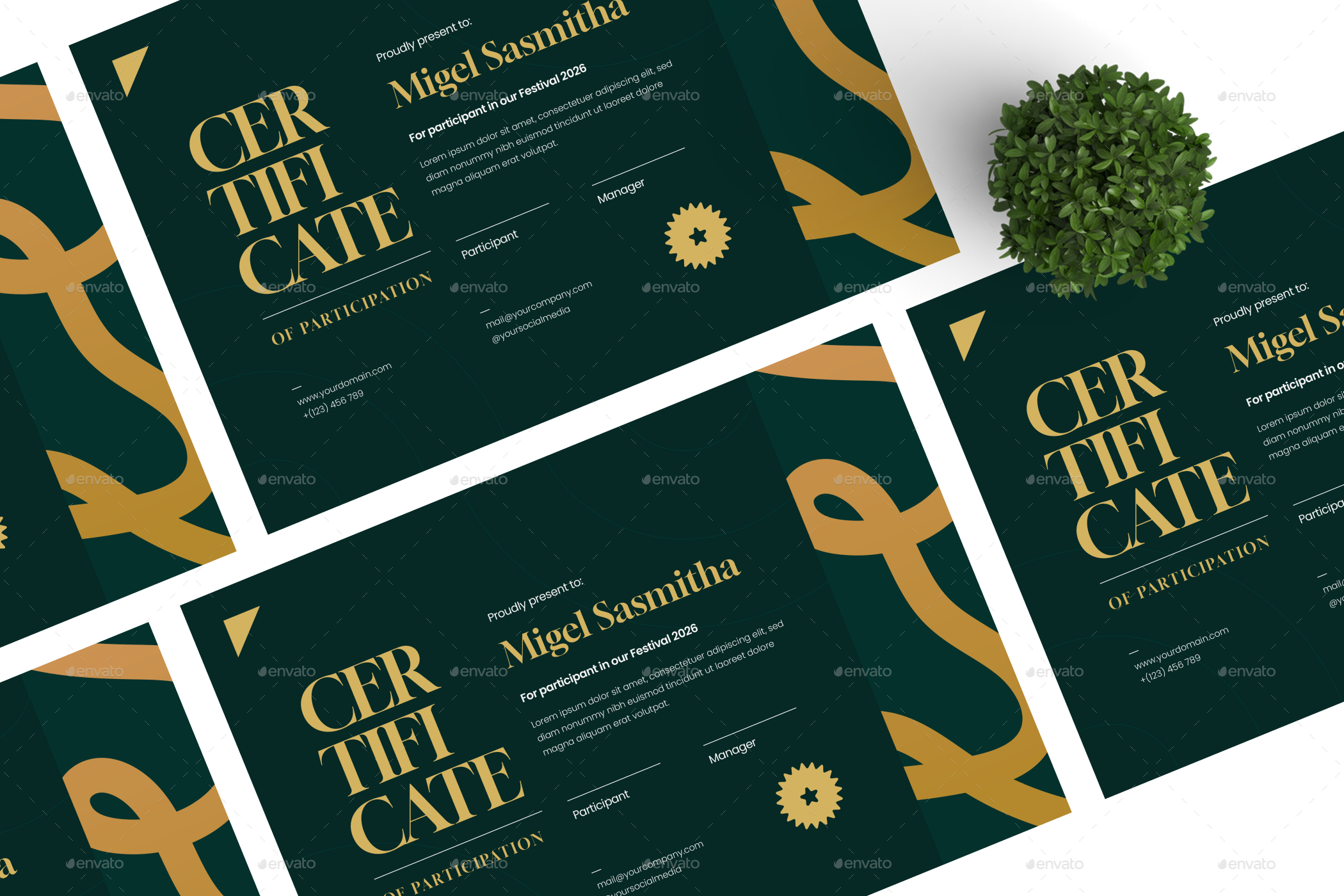 Green Gold - Certificate, Print Templates | GraphicRiver