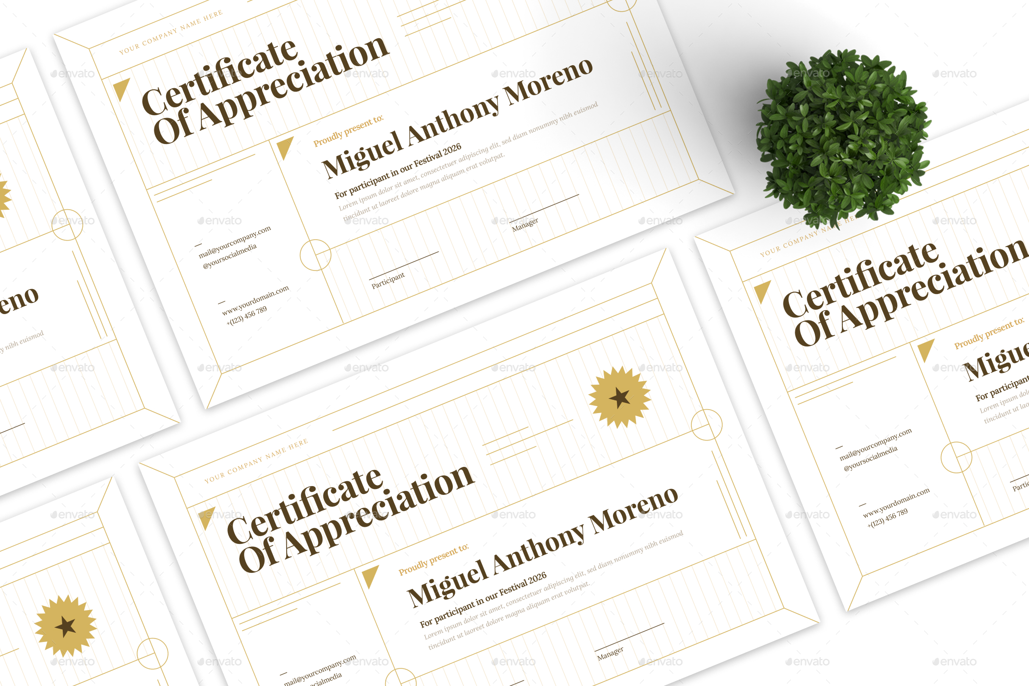 Deco Line - Certificate, Print Templates | GraphicRiver