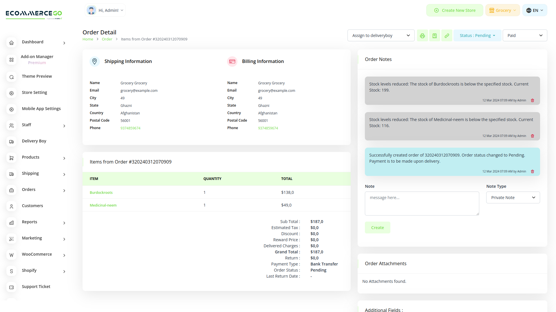 eCommerceGo SaaS - eCommerce Store with Multi theme and Multi Store by WorkDo