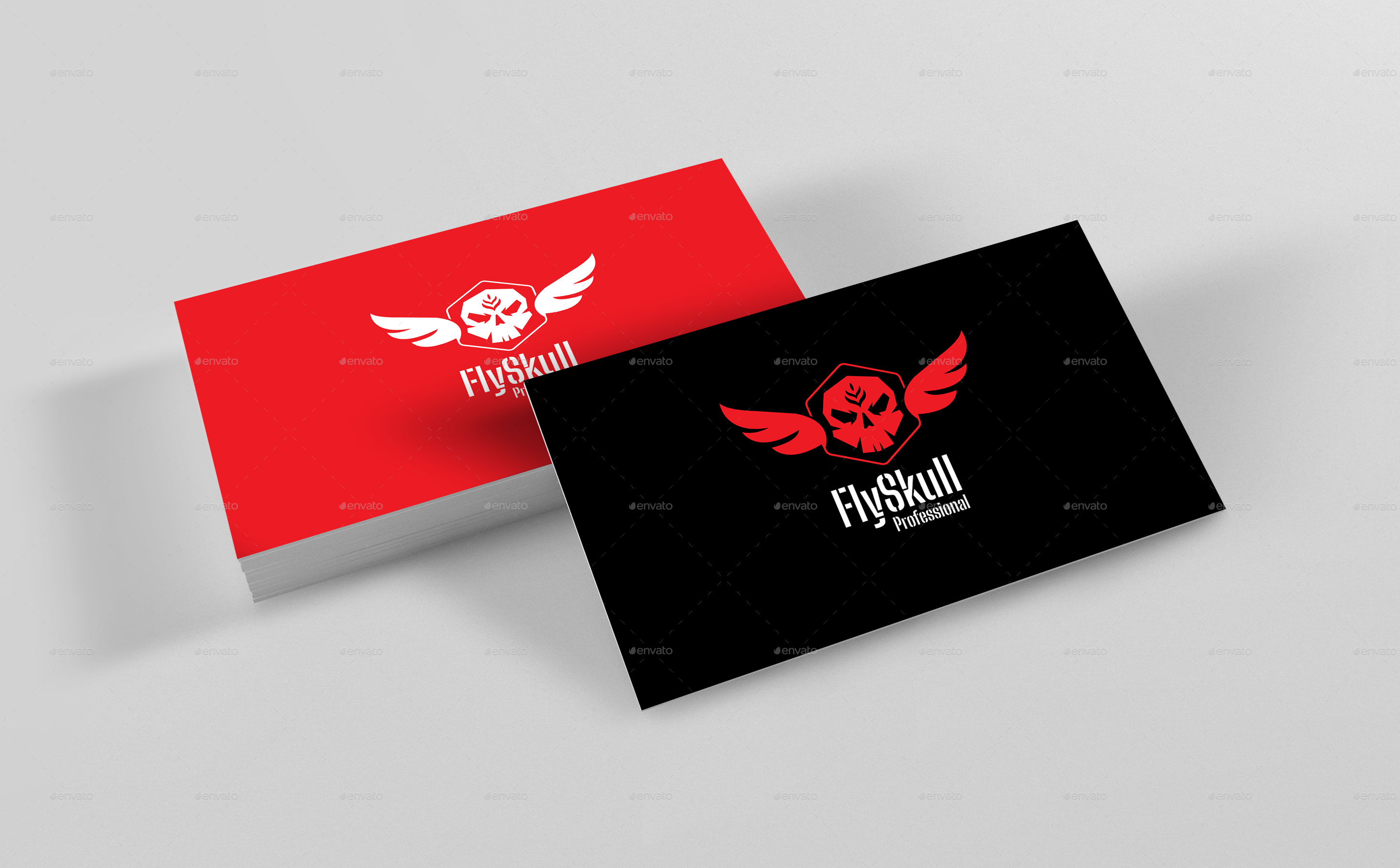 Fly Skull Logo Template., Logo Templates | GraphicRiver